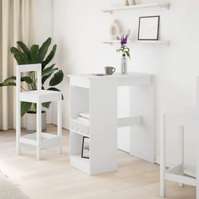 vidaXL Barový stůl s regály 90 x 47,5 x 103,5 cm kompozit [854337] Barva: kouřový dub