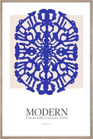 Tištěný obraz s rámem 60x90 cm Blue Folklore – Styler