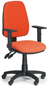 EUROSEAT Kancelářská židle ALEX s područkami, oranžová