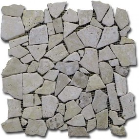 Mozaika Travertin kamenná šedá 30,3x30,3