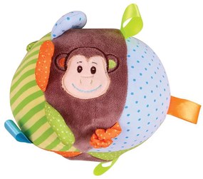 Bigjigs Toys Baby Textilní aktivní koule opička Cheeky Bigjigs