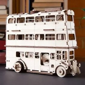 Ugears 3D dřevěné mechanické puzzle Harry Potter Rytířský autobus / od