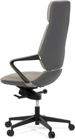 Kancelářské křeslo KA-T8426 GREY, houpací mechanismus, šedá ekokůže (59 x 63) cm