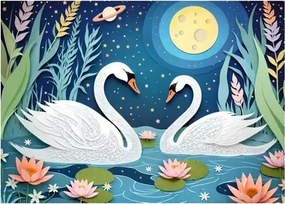 CHERRY PAZZI Puzzle Schůzka při měsíčku / 1000 dílků / 70 × 50 cm