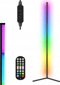 Rohová Podlahová Lampa Bluetooth Led Rgb S Dálkový Ovladač
