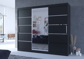 Skříň s posuvnými dveřmi a zrcadlem SALTO 250