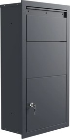 Poštovní schránka XPOtool – 470 × 220 × 870 mm, antracitová (64118)