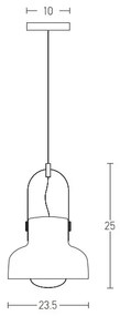 Zambelis 18191 - Lustr na lanku 1xE27/40W/230V
