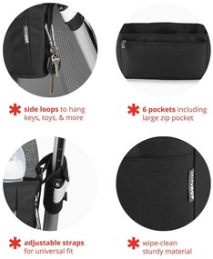 SKIPHOP Organizér na kočárek Grab&Go Skip Hop Ultra Černý