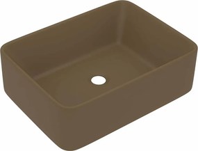 Luxusní umyvadlo matné krémové 41 x 30 x 12 cm keramické 147051