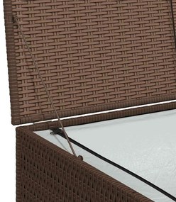 vidaXL Marketos Zahradní úložný box hnědý 150 x 100 x 100 cm polyratan