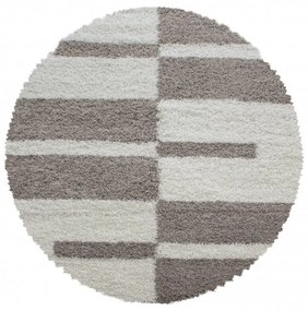 Ayyildiz Kusový koberec GALA 2505, Béžová Rozměr koberce: 200 cm KRUH