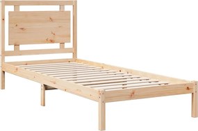 Prodloužený rám postele bez matrace 100 x 210 cm masivní dřevo 3309185
