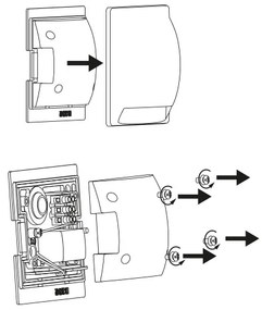 PANLUX LEON SQUARE nástěnné zahradní LED svítidlo 4W antracit