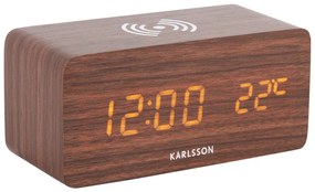 Led budík - hodiny 5933dw karlsson s nabíjením 15cm