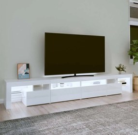 vidaXL TV skříňka s LED osvětlením 260x36,5x40 cm [3152822] Barva: Betonová šedá