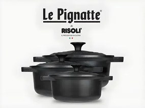 Risoli LE PIGNATTE / Hrnec s poklicí / litý hliník / nepřilnavý povrch