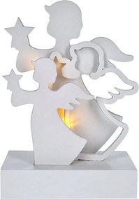 Solight LED dřevění andělé 1V219