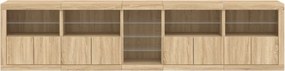 Příborník s LED osvětlením dub sonoma 283 x 37 x 67 cm 3209025