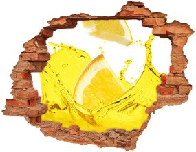 Wallmuralia Fototapeta díra na zeď Plátky citronu 90x70 cm