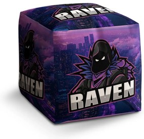 Sablio Taburet Cube FORTNITE RAVEN Steampunk město: 40x40x40 cm