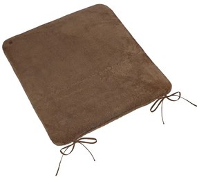 Bellatex Sedák hladký Korall micro 40x40 cm Kávová