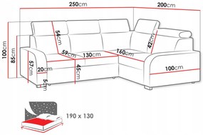 Mirjan Rohová rozkládací sedačka HACARI 1 - modrá