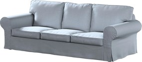 Potah na pohovku IKEA Ektorp 3-místná, nerozkládací barva modrá látka pletený vzor
