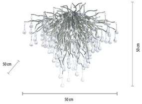 Paul Neuhaus 8091-55 - Přisazený lustr ICICLE 9xG9/40W/230V pr. 50 cm chrom