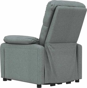 Elektrické polohovací křeslo tmavě šedé textil 3073803