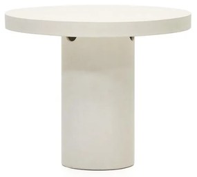 Zahradní kulatý stůl blava ø 90 cm bílý MUZZA
