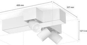 Philips-LED RGBW Stmívatelné bodové svítidlo Hue CENTRIS 3xGU10/4,2W + LED/11W