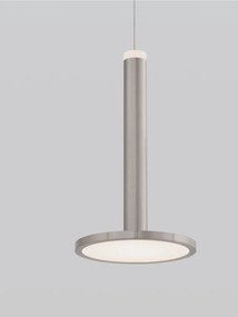 Kovové LED závěsné svítidlo v matně stříbrné barvě ø 15 cm Palencia – Nova Luce