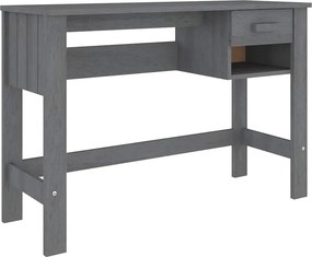 Psací stůl HAMAR tmavě šedý 110 x 40 x 75 cm masivní borovice 340458