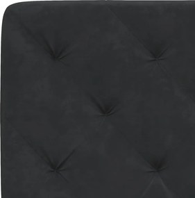 Postel s matrací černá 80 x 200 cm samet 3208624