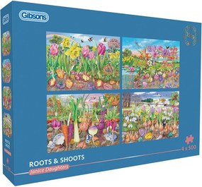 Gibsons puzzle kořínky a výhonky 4 × 500 dílků