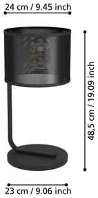 Eglo 43797 - Stolní lampa MANBY 1xE27/40W/230V