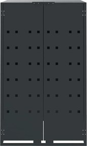 Box na 4 popelnice antracitový 276 x 79 x 117 cm ocel 3279984