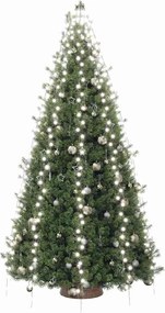 Světelná síť na vánoční stromek 400 studených bílých LED 400 cm 328892