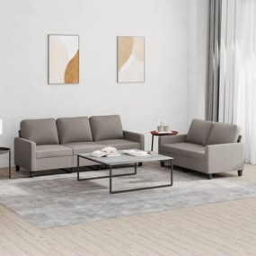 2dílná sedací souprava s poduškami taupe textil 3201467