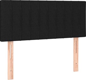 Box spring postel s matrací černá 90x190 cm textil 3140739