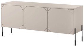 TV stolek Sonatia 150 cm s ukrytou zásuvkou - kašmírová