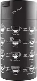 Lamart Kaffe Dóza na kávu 1350ml černá-bílá / plast