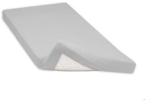 Napínací prostěradlo bavlněné světle šedé Rozměr: 180x200 dvojlůžko