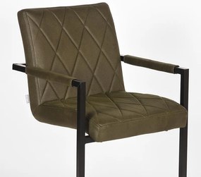 LABEL51 jídelní židle DENMARK zelená Color: Army green UK-30.247
