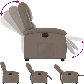 Elektrické polohovací křeslo cappuccino umělá kůže 3204218