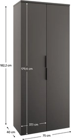 Skříň, antracit, ADAPO ADP01