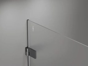 Mexen Lunar-B, sklápěcí sprchový kout levý 80 x 70 cm, 8mm čiré sklo, profil grafit broušený, 832-080-070-66-00-L