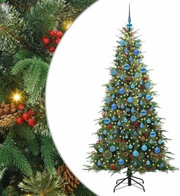 Umělý Skládací Vánoční Strom s stojanem Zelená 180 cm PE a PVC 3397426