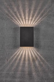 NOR 2019051003 Venkovní nástěnné svítidlo Fold 15 2x3,5W LED černá čirá - NORDLUX